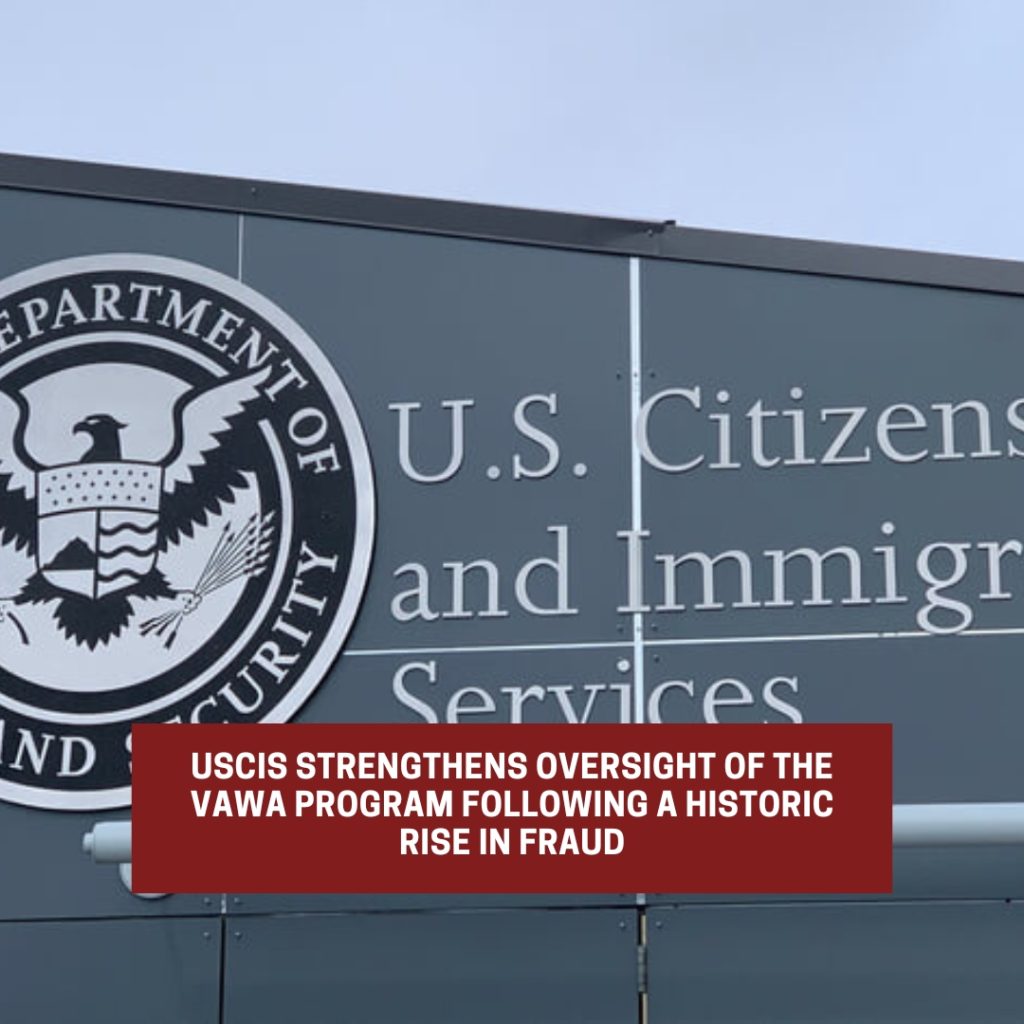 USCIS strengthens controls of the VAWA program - Paralegal Institute